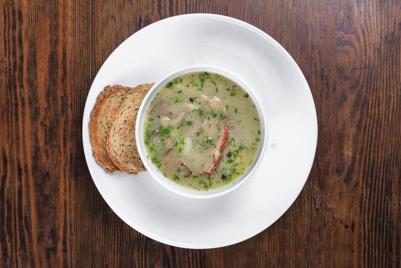 Soup, view from above stock image. Image of liquid, fresh - 78972905