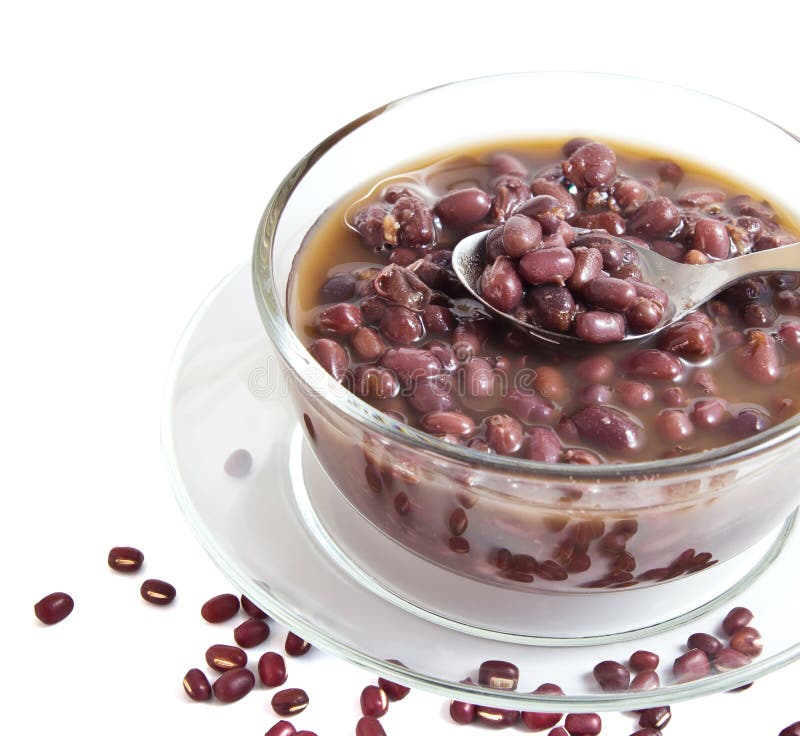 Soupe aux fèves rouge image stock. Image du délicieux - 30391213