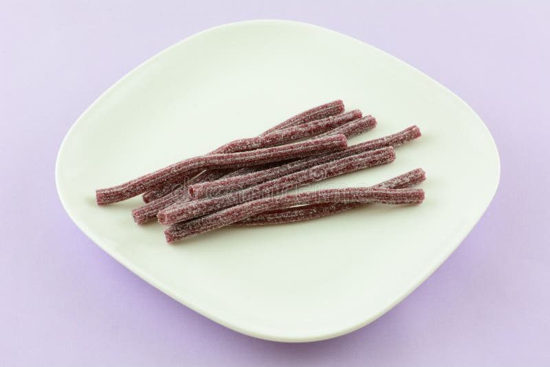 Sour Blueberry Candy Sticks Stock Photo - Image of sticks, blueberry ...