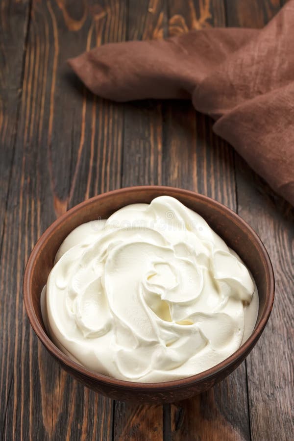 Sour cream stock image. Image of delicious, curd, organic - 33795201