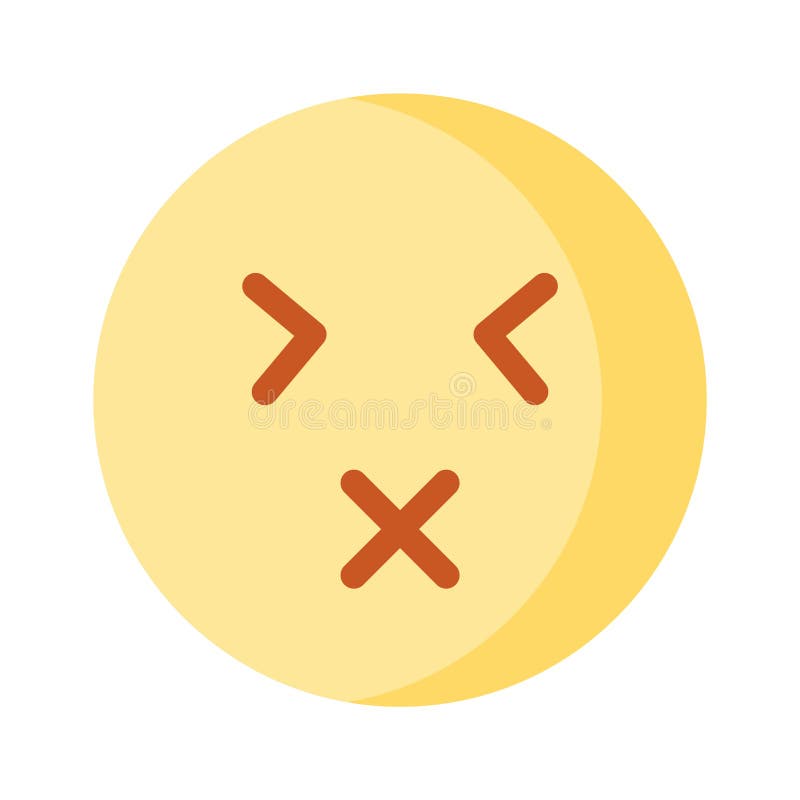 Sour Face Emoji Icon, Creative and Premium Vector Stock Vector ...