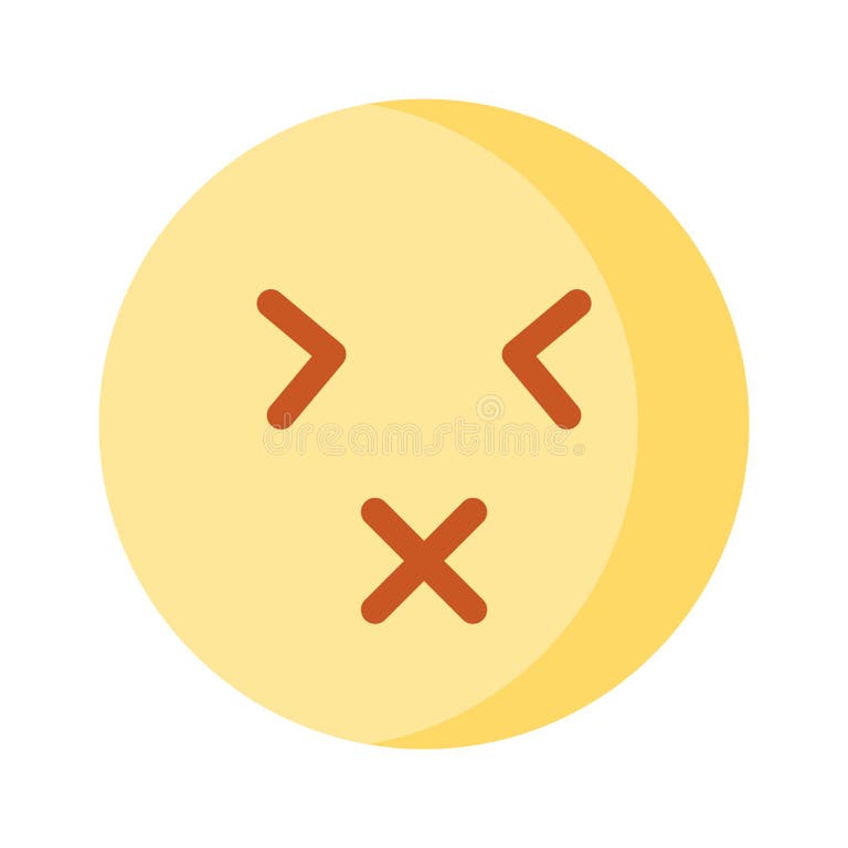 Sour Face Emoji Icon, Creative and Premium Vector Stock Vector ...