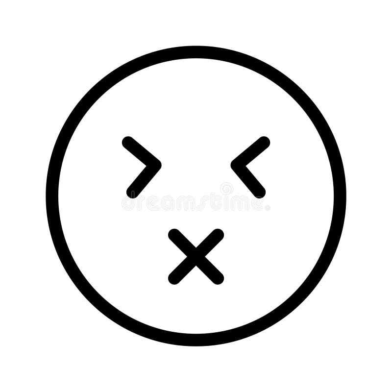 Sour Face Emoji Icon, Creative and Premium Vector Stock Vector ...