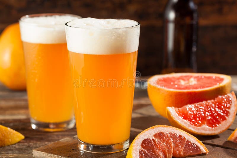 Sour Grapefruit Craft Beer stock image. Image of full - 68853833