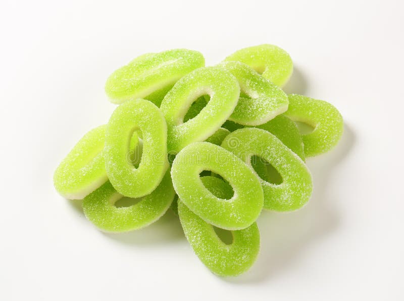 Sour gummy apple rings stock image. Image of rings, sour - 32813901