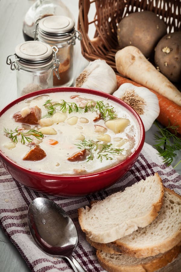 Sour Soup Made of Rye Flour Stock Image - Image of delicacy, dish: 56446903