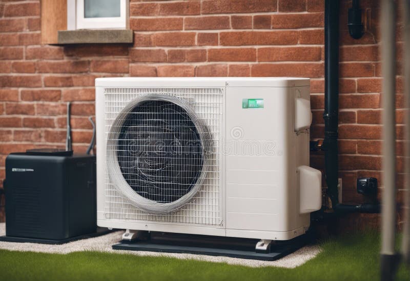 Source Air Residential Installed Pump at Building House Home System ...