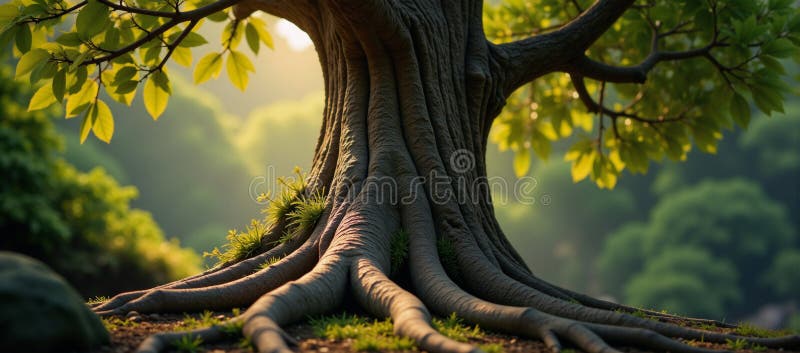 Source of All Life the Big Tree Connecting Realms Terrestrial Heavenly ...