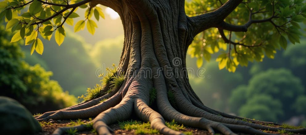 Source of All Life the Big Tree Connecting Realms Terrestrial Heavenly ...