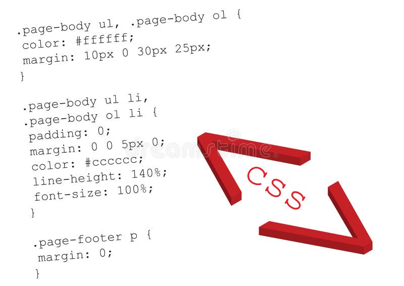 Source Code Css Vector Stock Vector Illustration Of Program 6491943