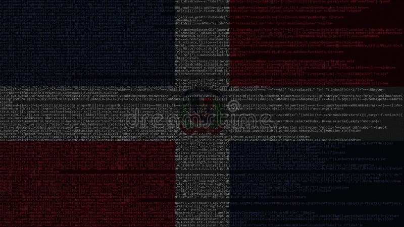 Key with Flag of the Dominican Republic and Shopping Cart with Boxes ...