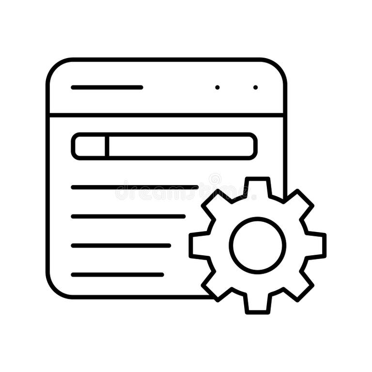 Source Code Isolated Vector Icon Which Can Easily Modify or Edit Stock ...