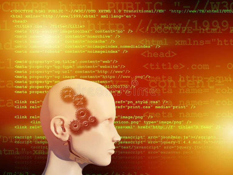 Source Code Programming Concept Stock Illustration - Illustration of electronic, application ...