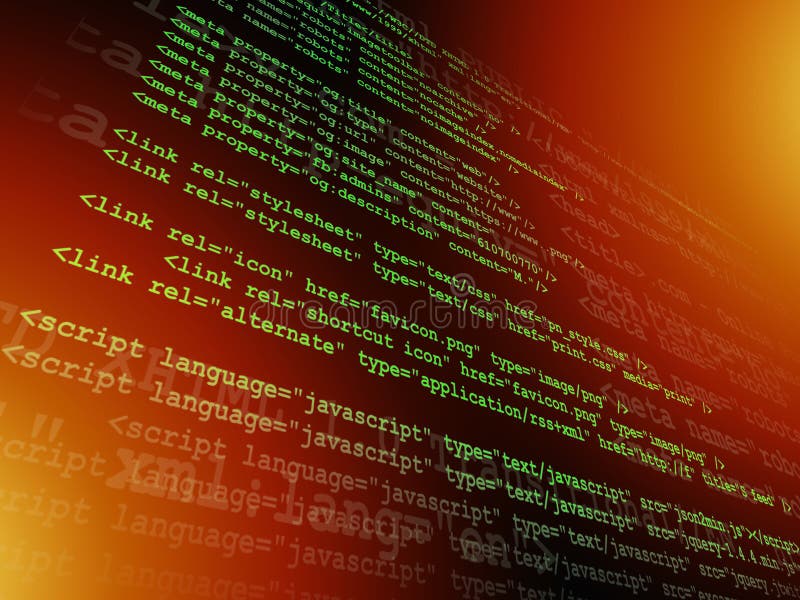 Source Code Programming Concept Stock Illustration - Illustration of develop, internet: 111804101