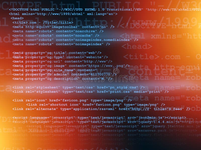 Source Code Programming Concept Stock Illustration - Illustration of ...