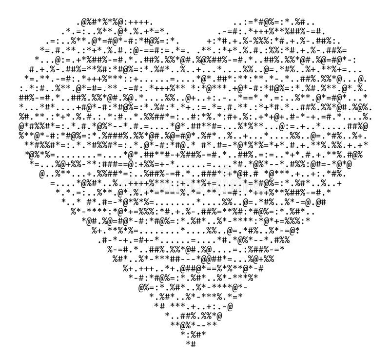 Source Code Shape Heart Stock Vector Illustration Of Valentine 286045681