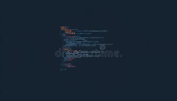 Source Code Written in Programming Language on Dark Blue Background Stock Photo - Image of pixel ...
