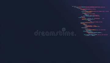 Source Code Written in Programming Language on Dark Blue Background ...