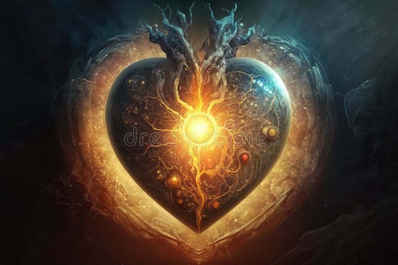 Source of Consciousness, Flowing through Human Heart, Bringing Light ...