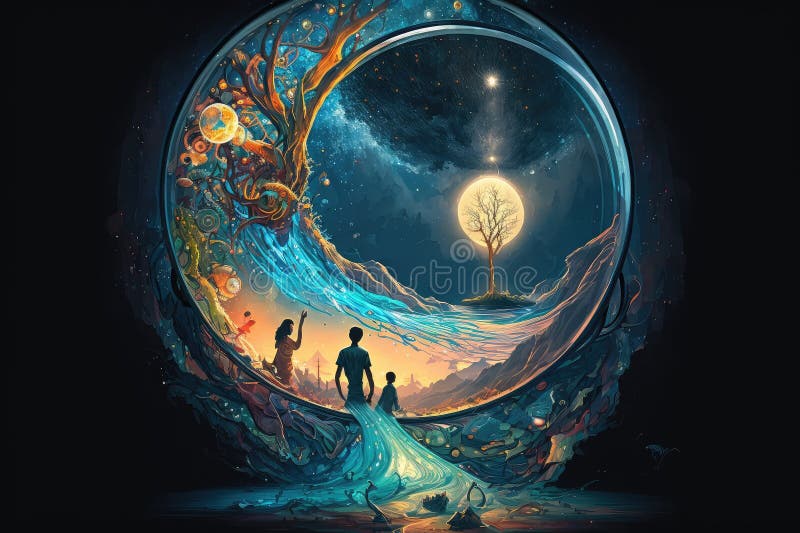 Source of Consciousness, Flowing through Time and Space, Connecting All ...