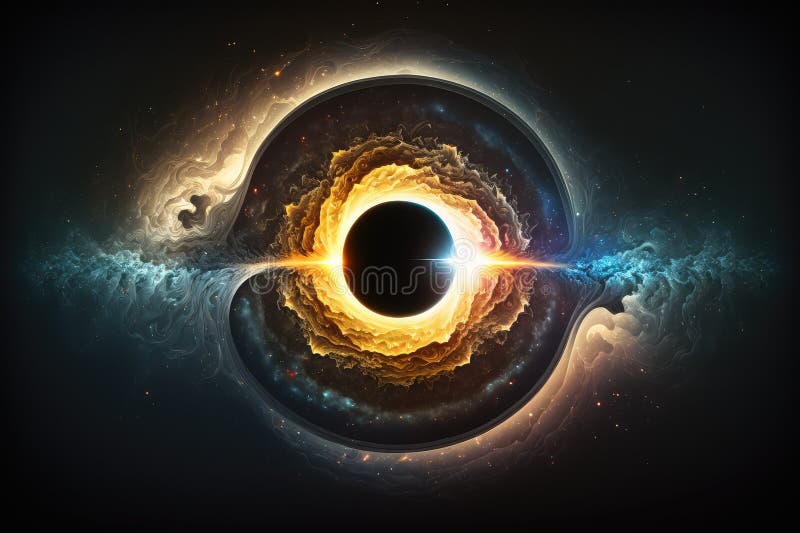 Source of Consciousness, Shining Brightly, in the Center of a Dark and ...