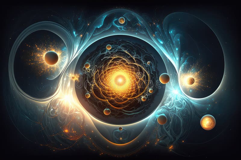 Source of Consciousness, Surrounded by Spheres and Waves of Energy ...