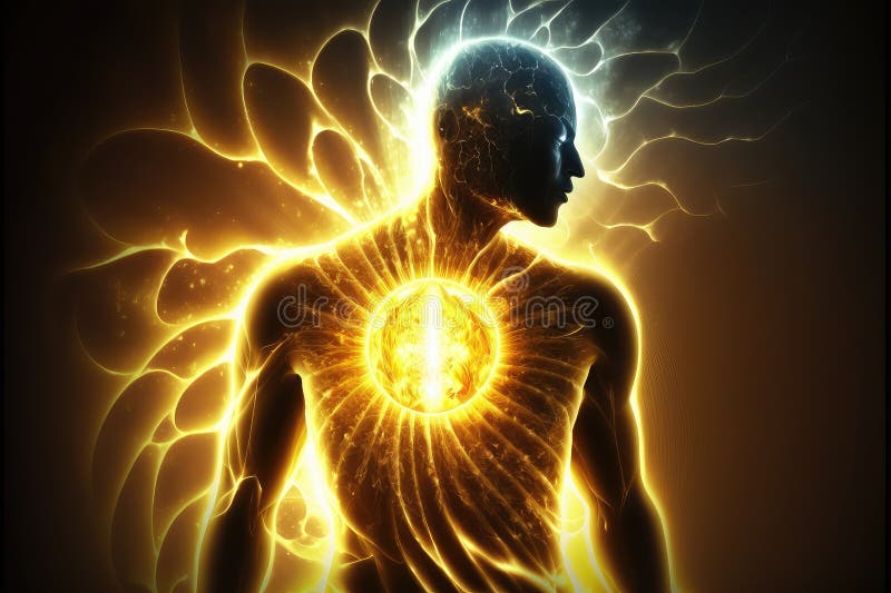 Source of Consciousness, Taking Form of a Human Being, with Its Energy ...