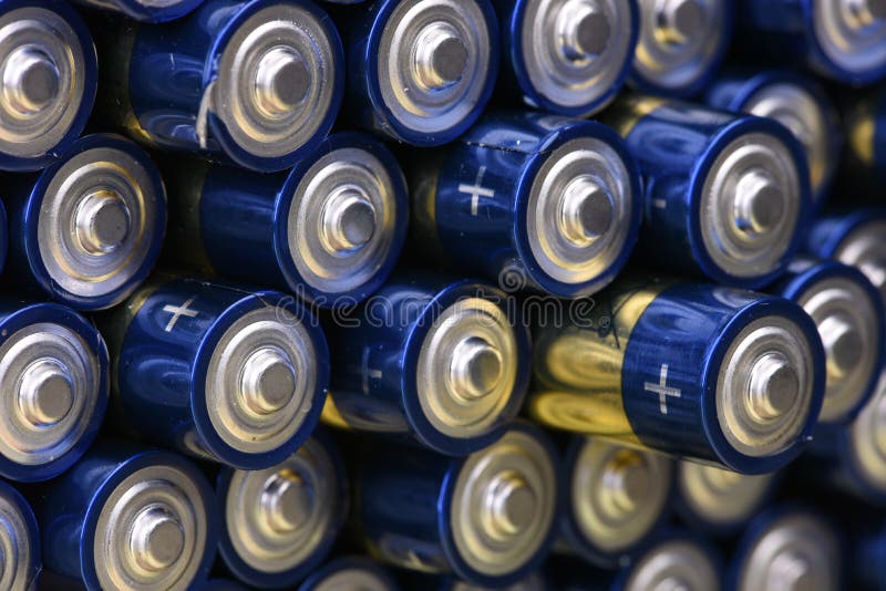 Source of Energy, Batteries AAA Stock Image - Image of cell, energy ...