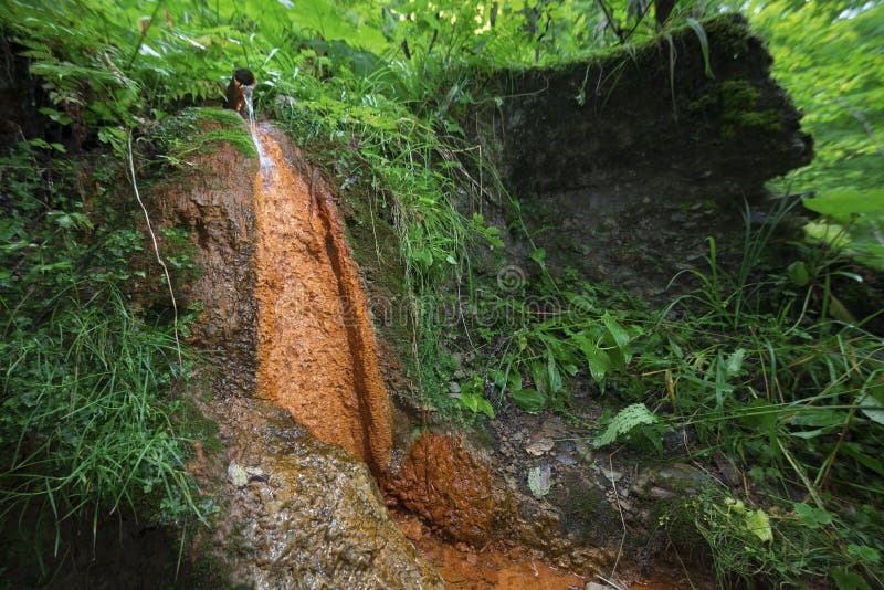 Source of Mineral Water in the Mountains Stock Photo - Image of georgia ...