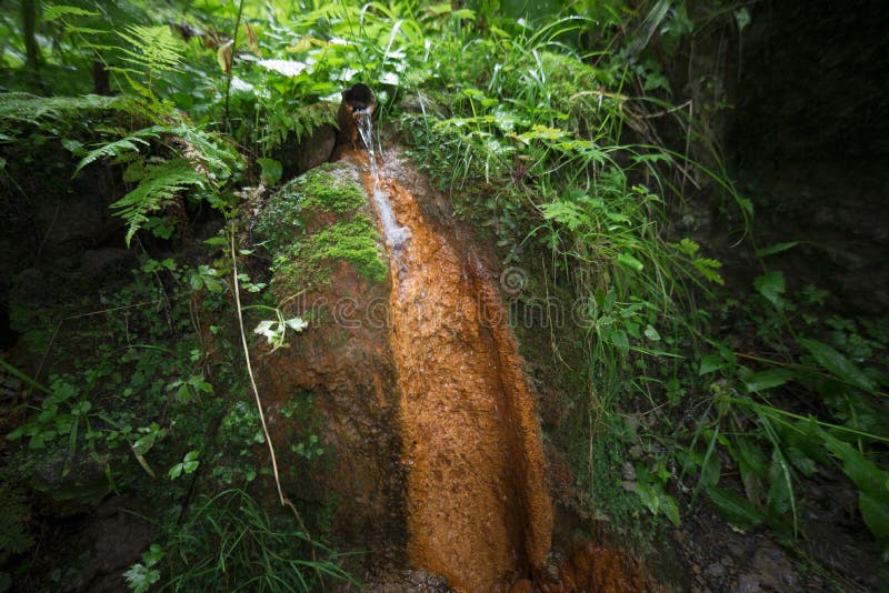 Source of Mineral Water in the Mountains Stock Image - Image of fresh ...