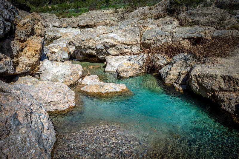 Source of the Mula River at Fuentes De Mula in the Town of Bullas Stock ...