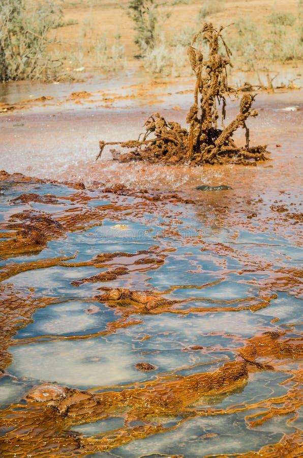 The Source of Natural Water, Wellspring, Flowing through Rocks in ...