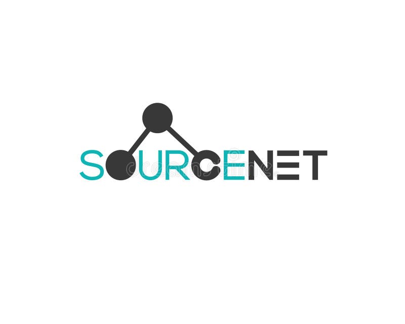 Source Net Wordmark Logotype Logo Template Stock Vector - Illustration ...