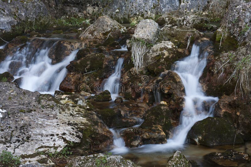 Source of river stock image. Image of rock, splash, riopar - 120914803