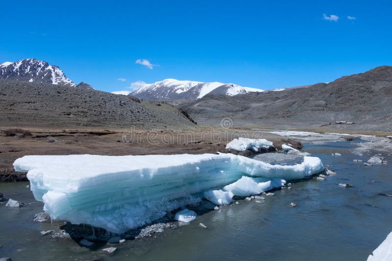 At the Source of the Inn-River in the Upper Engadina in the Swiss Alps ...