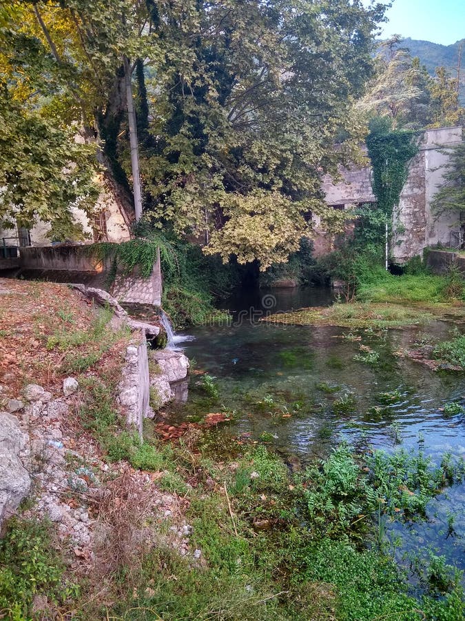 Sarno river stock image. Image of italy, river, travel - 38295553