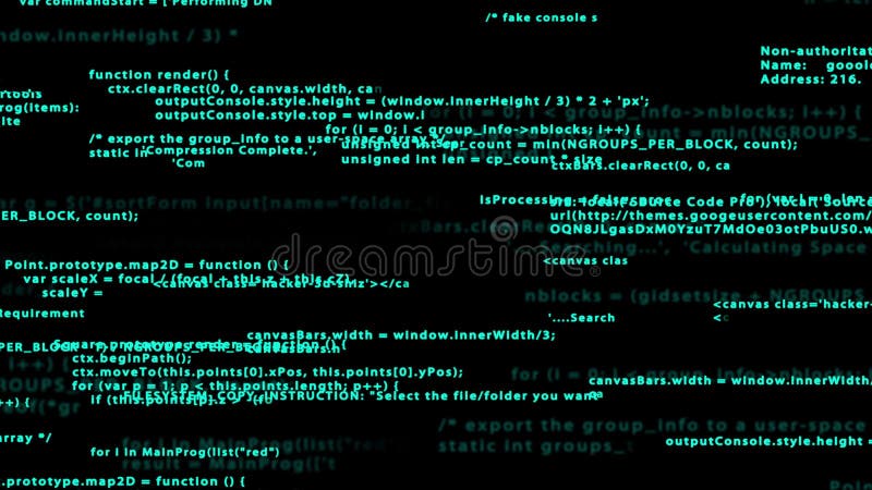 Source Scripts on the Screen Stock Footage - Video of encryption ...
