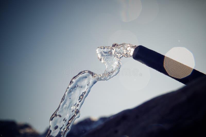 Source of spring water stock image. Image of flowing - 42848423