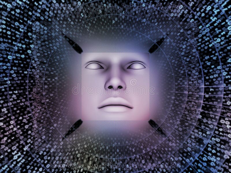 Source of Super Human AI stock illustration. Illustration of input ...