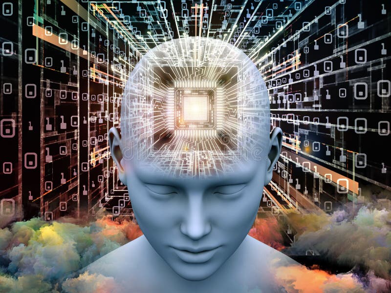 Source of Thought stock illustration. Illustration of mathematics ...