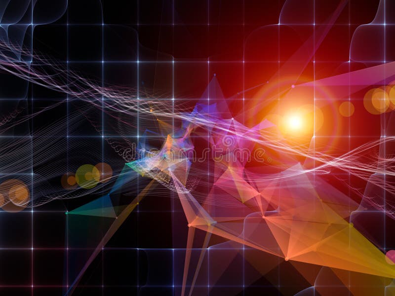 Source of Virtual World stock illustration. Illustration of flow ...