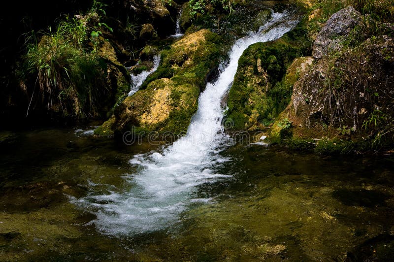 Source water. stock image. Image of flow, level, fountain - 28932347