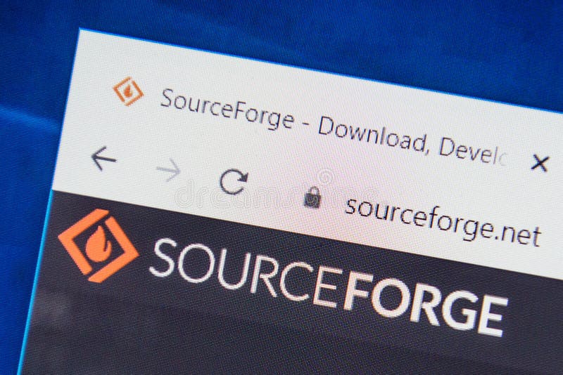 SourceForge website logo editorial photo. Image of samsung - 118629216