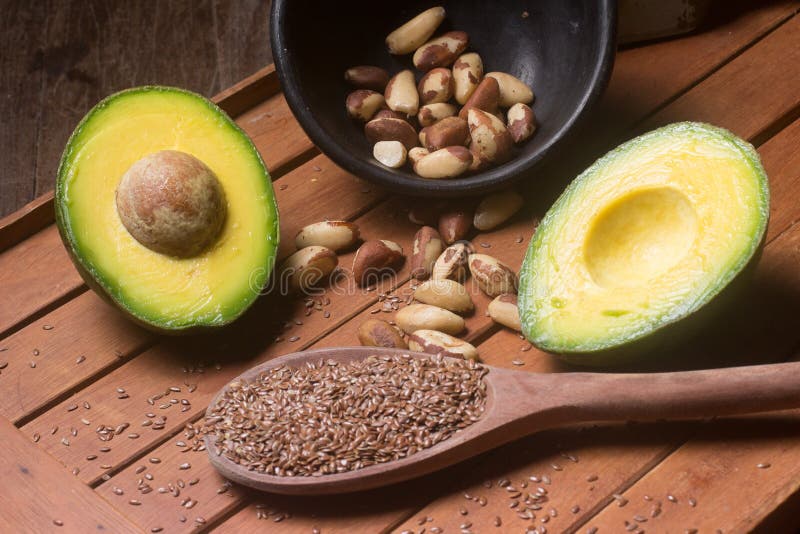 Sources of healthy fats stock photo. Image of fats, healthy - 68700234