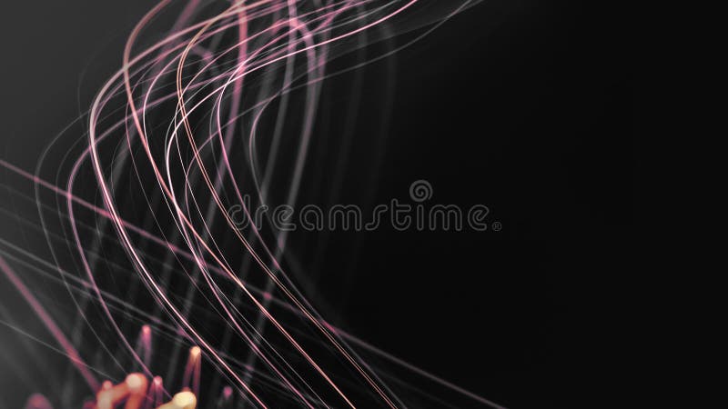 Abstract High Speed Curved Motion of Light Rays Stock Image - Image of ...
