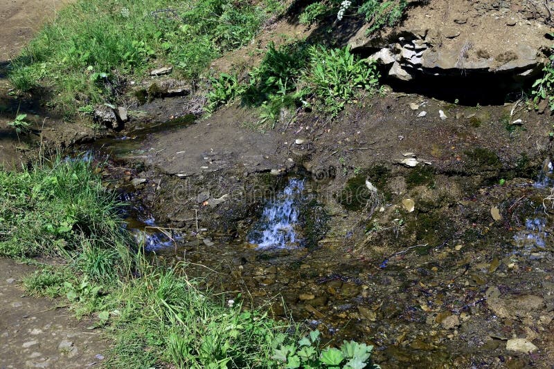 Sources of Pure Spring Water of Plakun Waterfall Stock Photo - Image of ...