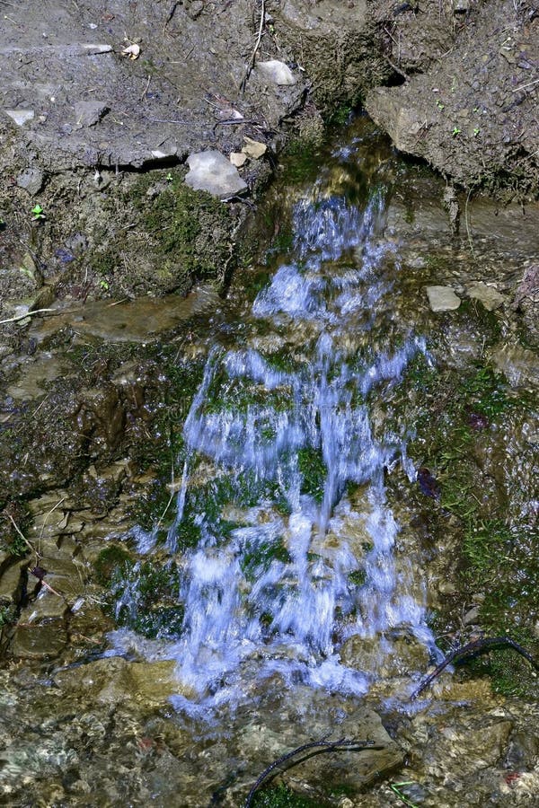 Sources of Pure Spring Water of Plakun Waterfall Stock Image - Image of ...