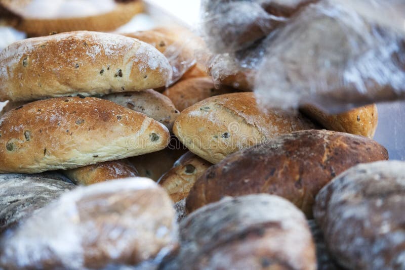 Sourdough Bread. Bakery Bread with Golden Crust Bread Stock Photo ...