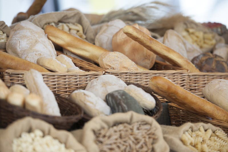 Sourdough Bread. Bakery Bread with Golden Crust Bread Stock Photo ...