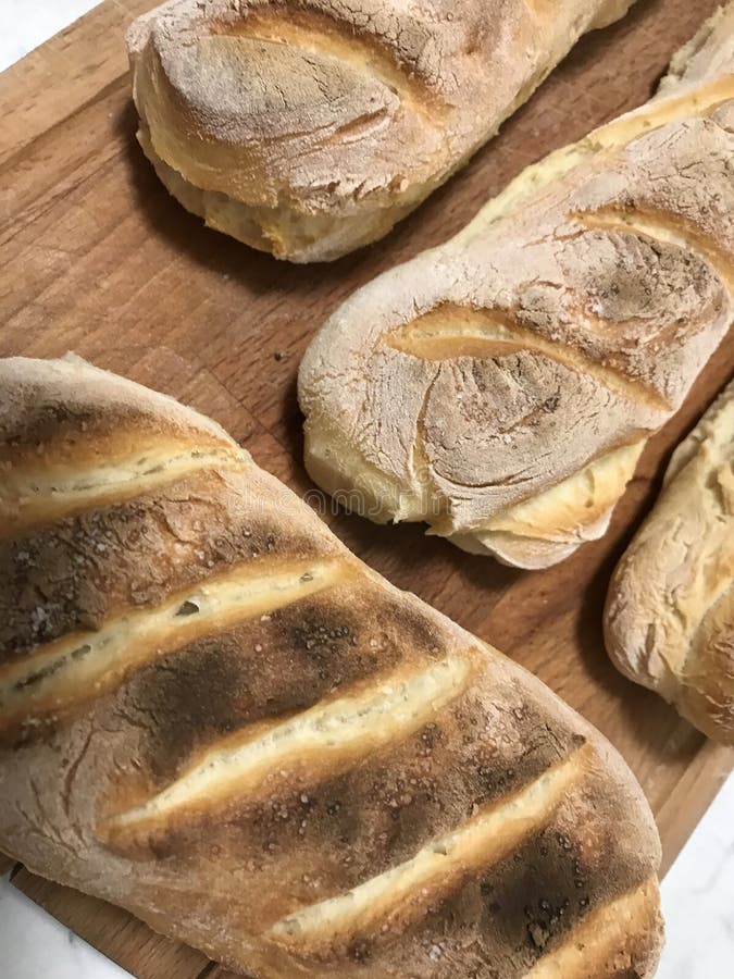 Sourdough Bread. Bakery Bread with Golden Crust Bread Stock Image ...